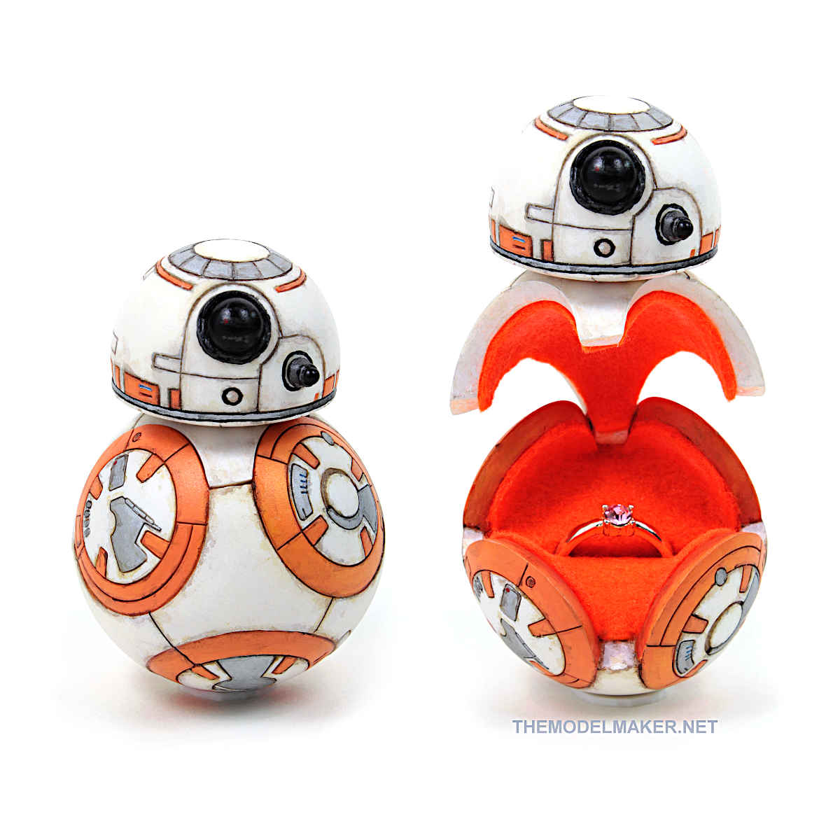 Star Wars BB-8 engagement ring box | THEMODELMAKER