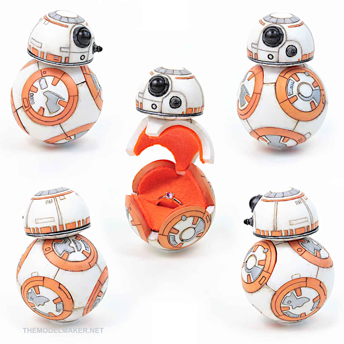 Star Wars BB-8 engagement ring box | THEMODELMAKER