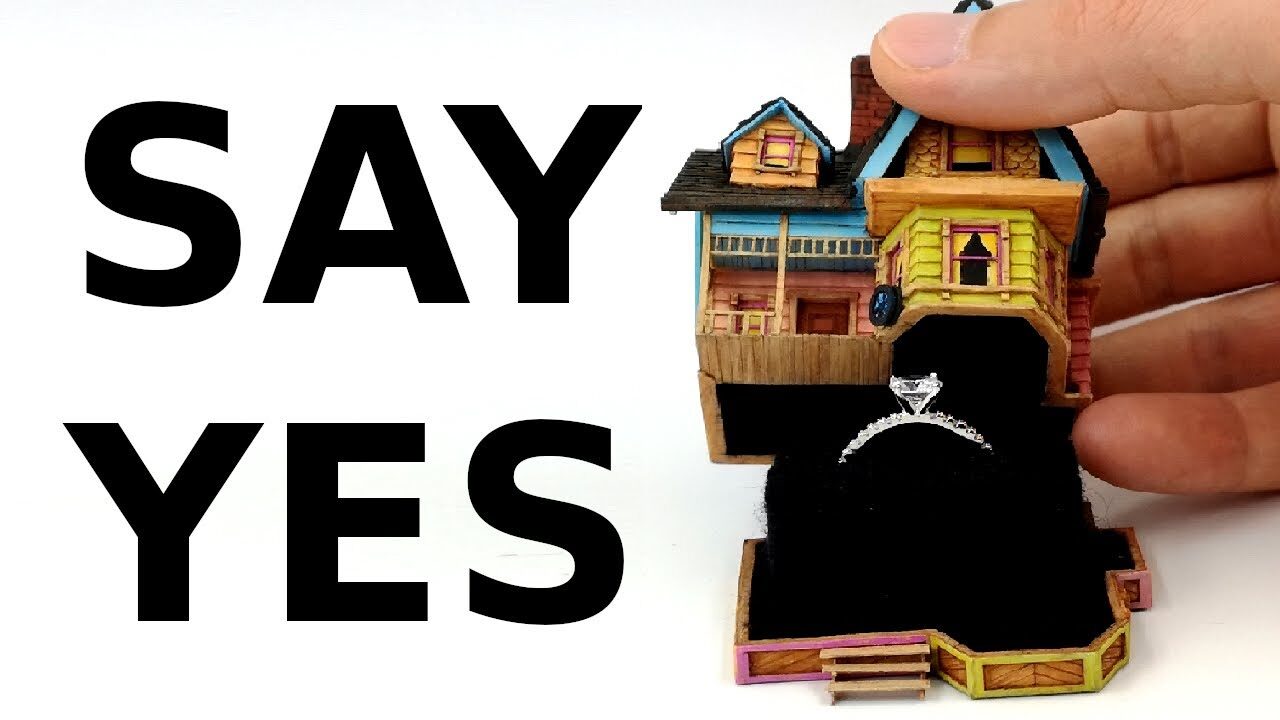 Stitch engagement ring box | THEMODELMAKER